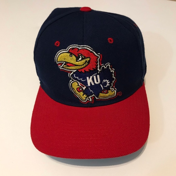 Vintage | Accessories | Vintage 9s Ku University Of Kansas Jayhawks Hat ...